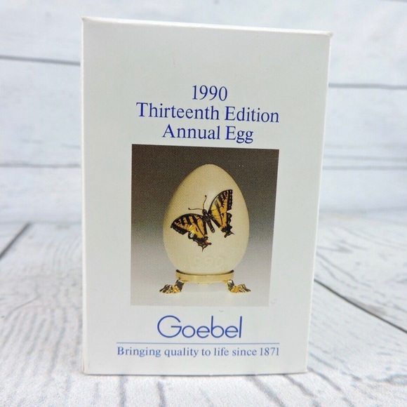 Goebel | Accents | Goebel 99 Egg 13th 3 Butterfly Germany Porcelain ...